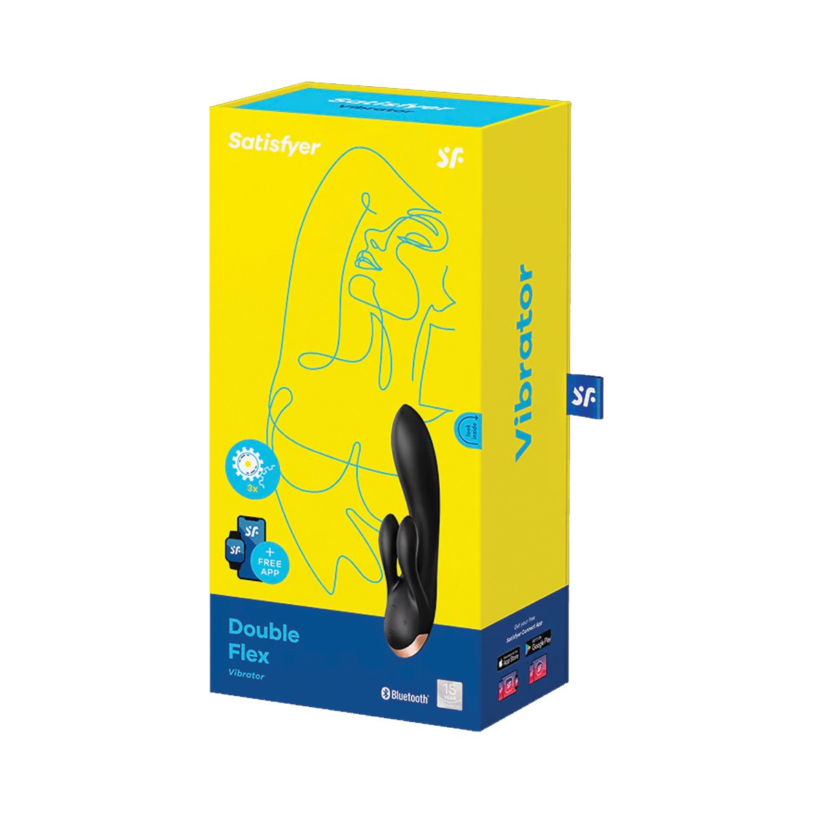 SATISFYER Double Flex black | Schwarz | 410000071319